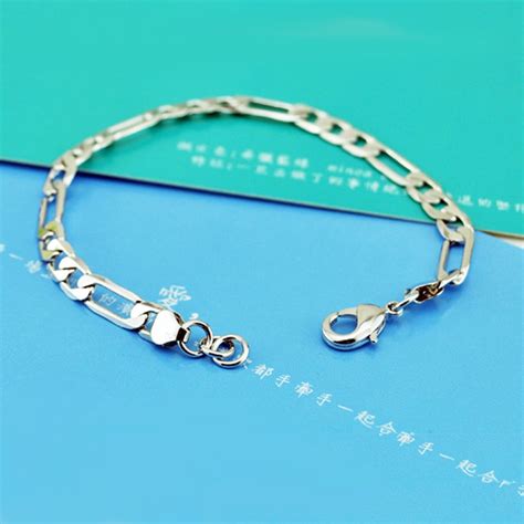 100 Sterling Silver Bracelet Male Jewelry Solid S Grandado