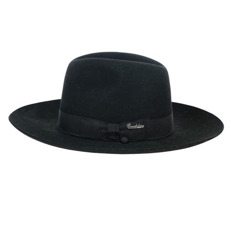 Ferster Black Felt Fedora Hat Brandolino Reference 12284 Traclet