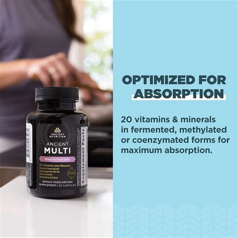 Ancient Nutrition Womens Multivitamin Once Daily Vitamin B C K2