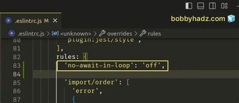 Unexpected Await Inside A Loop Eslint No Await In Loop Bobbyhadz
