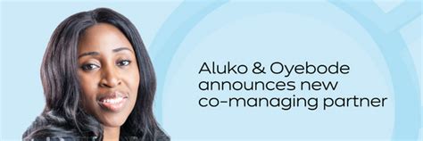 Aluko And Oyebode Announces New Co Managing Partner Joke Aliu Aluko