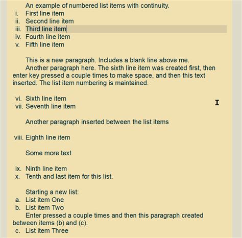 Starting Numbered Lists In Scrivener At A Set Number Scrivener For