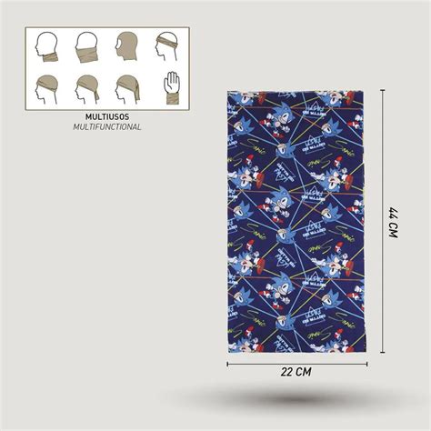 Cerdá Sonic Neck Warmer Blue Trekkinn