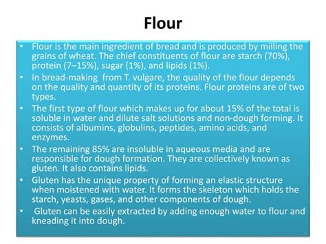 Technology Of Food Product Bread Pptx Desserts And Baking Food