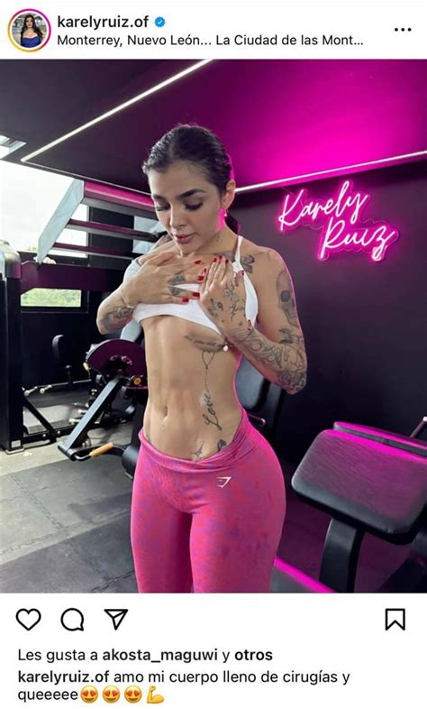 Karely Ruiz Presume Sensual Foto Amo Mi Cuerpo Lleno De Cirugías Y