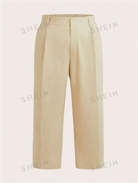 Shein Privé Plus Size Elegant Work And Casual High Waisted Cargo Khaki