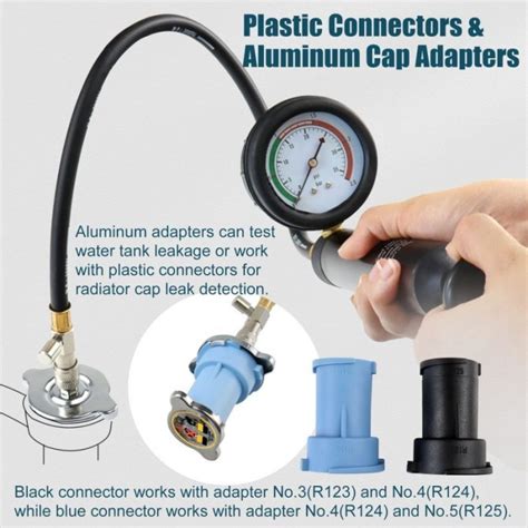 Jual 18pcs Radiator Tester Radiator Pressure Tester Set Radiator