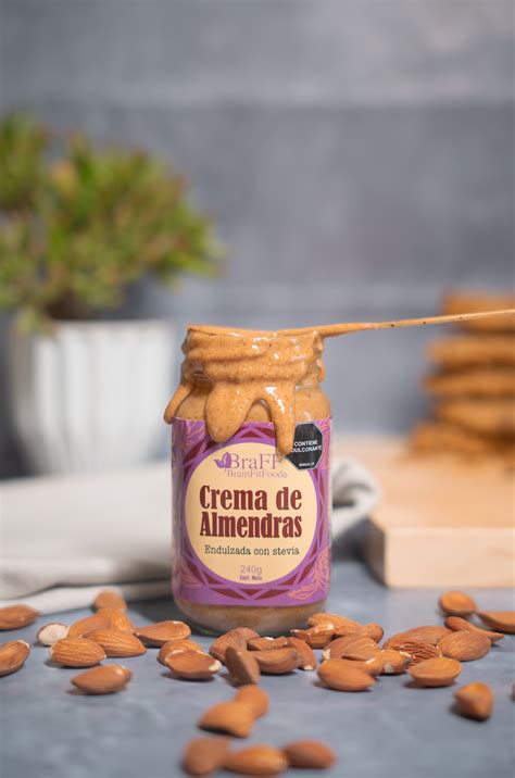 Crema De Almendras 240g Endulzada Con Stevia Braff Brain Fit Food