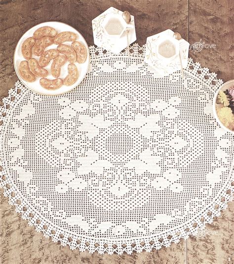 Crochet Table Doily Pattern Vintage Crochet Pattern Pdf Crochet Pattern