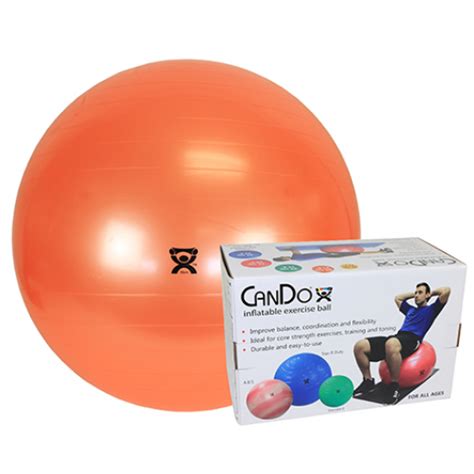 Cando® Inflatable Exercise Ball Gym Ball Exercise Ball Swiss Ball