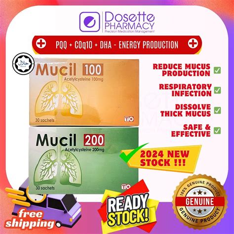 Mucil 100 200 Exp0626 10s 20s 30s Clear Up Mucus Reduce Mucus