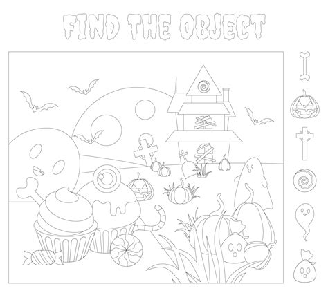 Free Halloween Hidden Object Printable