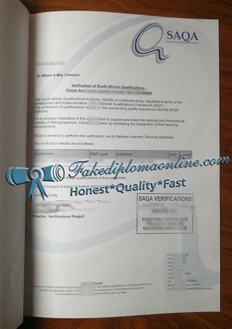 The Sa Authentication With Saqa Verification And Dirco Apostille