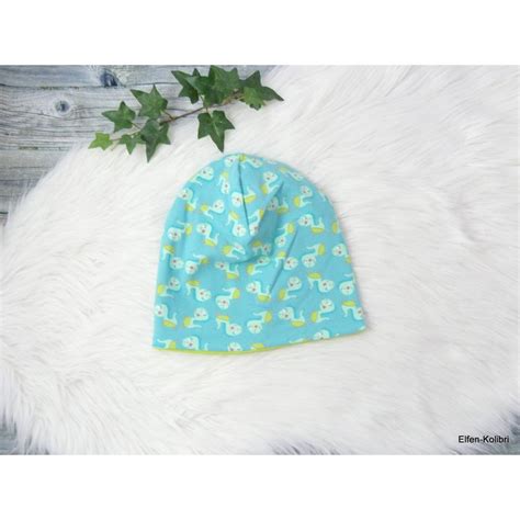 Beanie Mütze Schlauchschal Set Ku 49 52 Drachen Motiv