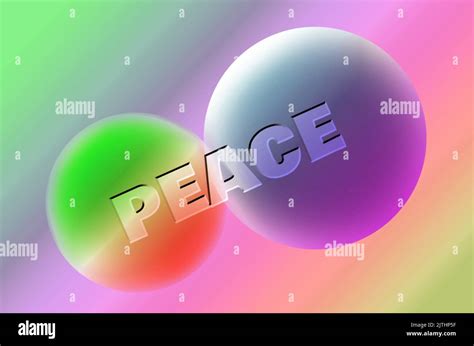 Illustration Of Gradient Multi Color 3d Various Size Spheres With The