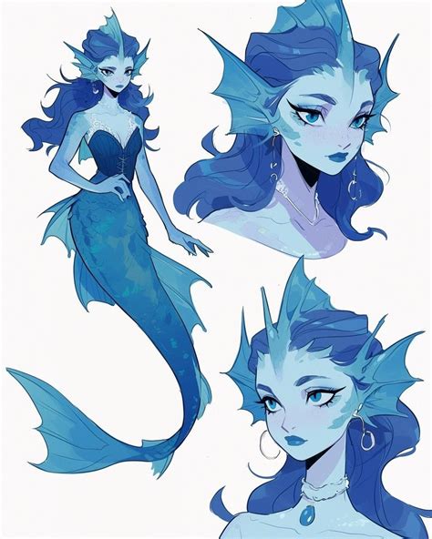 Mythical Person Siren Characters Mermaid Drawing Ref Mermaid Oc