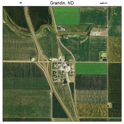 Aerial Photography Map Of Grandin Nd North Dakota