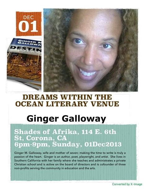 Ginger Galloway Author Of Destiny Interrupted And My Write Hand