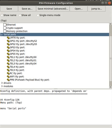 enabling serial ports in kconfig telem3 not working px4 autopilot