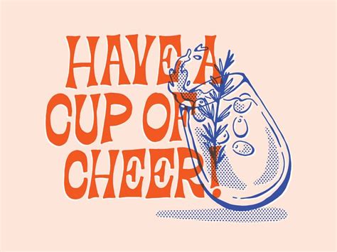 Cup Of Cheer Christmas Graphic Design Christmas Typography