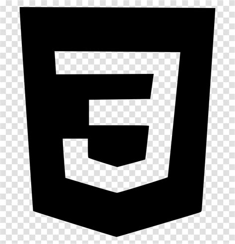 Css Css Logo Website Css Logo Black And White Number Trademark
