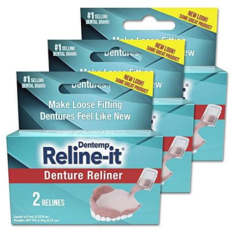 Dentemp Denture Reline Kit Advanced Formula Reline It Denture