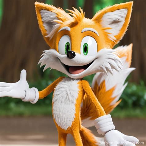 Cheerful Sonic Fox Stable Diffusion Online