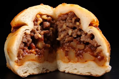 Knish Delight Jewish Food Photo Premium Ai Generated Image