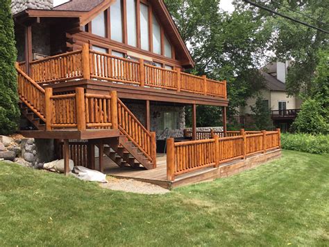 Rustic Log Railing Homestead Timbers