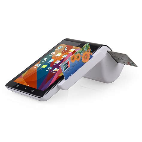 Android Payment Machine NFC POS Terminal Smart Card Reader Writer With Built In Receipt Printer