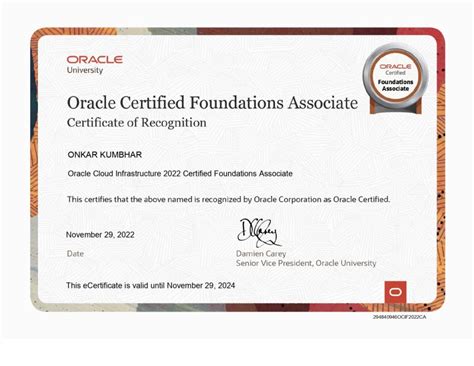 Onkar Kumbhar On Linkedin Oracle