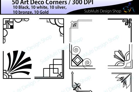 Art Deco Vector Elements At Getdrawings Free Download