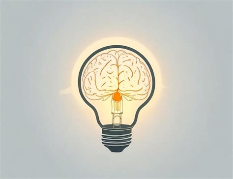 Premium Photo Brain In A Light Bulb Shape Vector
