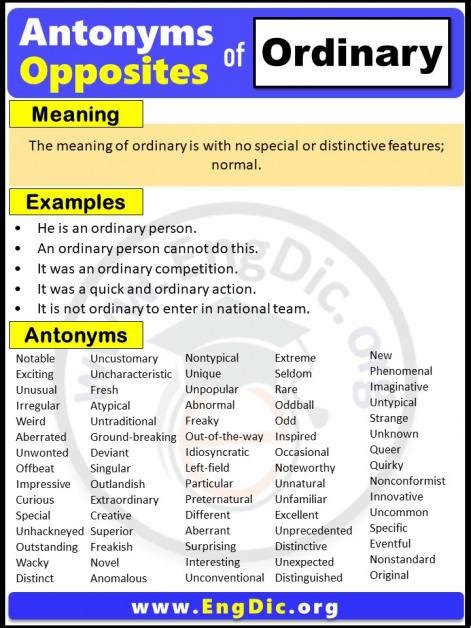 Opposite Of Normal Antonyms Of Normal Example Sentences Engdic