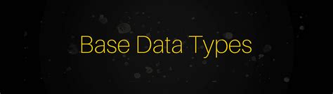 C Basic Data Types Collection Opensea