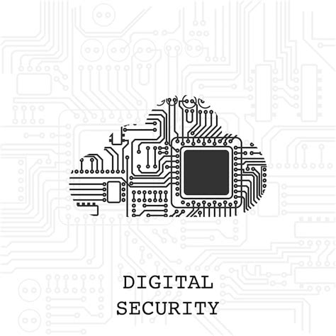 Premium Vector Digital Cloud Security Wallpaper
