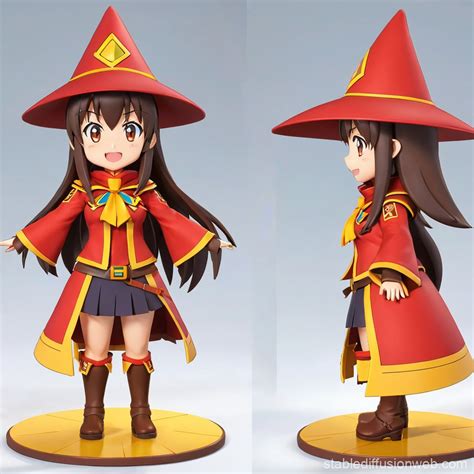 Konosuba Anime Megumin 3d Model Profile Stable Diffusion Online