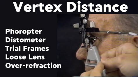 How To Measure Vertex Distance Youtube