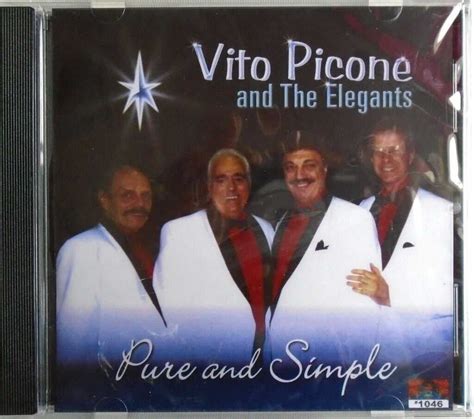 Vito Picone And The Elegance Cd Pure And Simple Brand New Cd