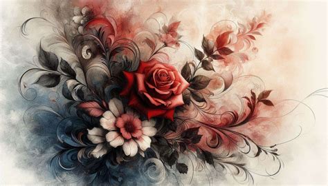 Artistic Rose Flower Background For Book Covers Hd Free