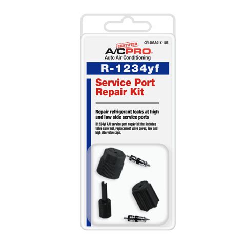 Ac Pro® R 1234yf Low And High Side Service Port Repair Kit For Car