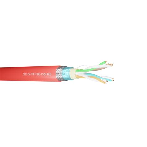 Securi Flex Sfxc5 Ftp Fire Lszh Red 1 Cable 1m Per Metre Category 5e