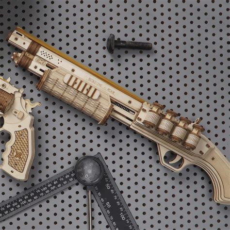 Rokr Wooden Toy Gun Kits Safe And Fun Rubber Band Guns