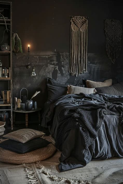 29 Black Boho Bedroom Ideas