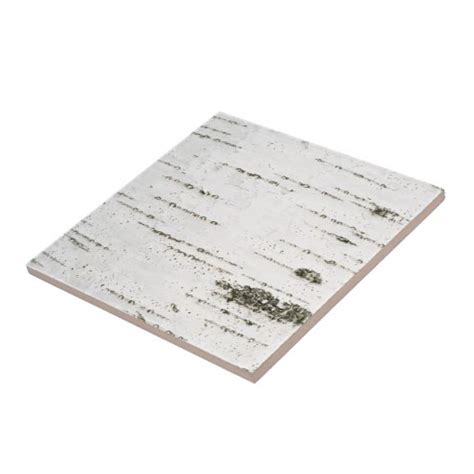 Birch Bark Ceramic Tile Zazzle