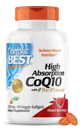 Coq10 De Alta Absorción 300 Mg Doctors Best 90 Cápsulas Cuotas Sin