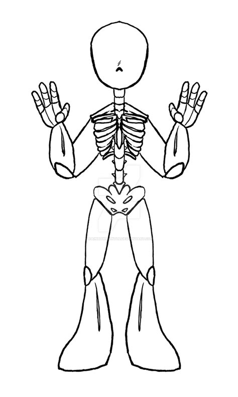 Skeleton Base By Rainbowpaint08 On Deviantart