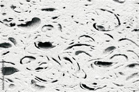 Pattern Of Foam Block In Macro Template Of Foundation Of Old Building