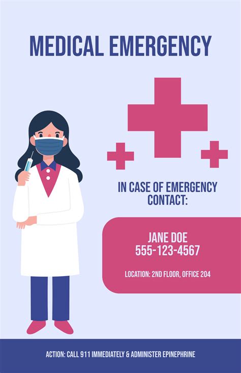 Free Emergency Poster Templates Editable And Printable