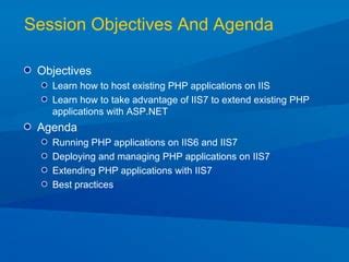Running PHP On Windows Technical Overview PPT